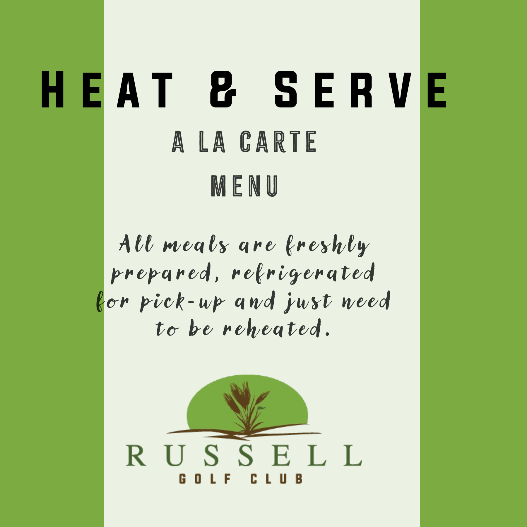 A La Carte | Russell Golf Club